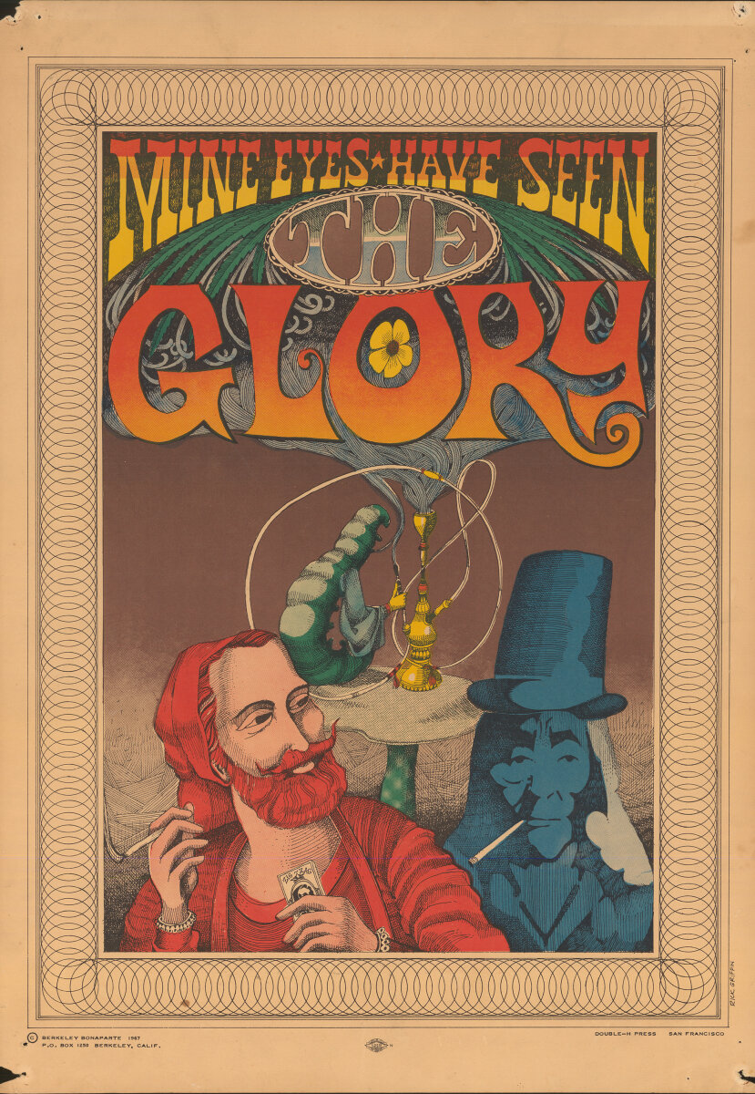 Mine Eyes Have Seen The Glory Vintage Concert Poster from Berkeley, Feb ...