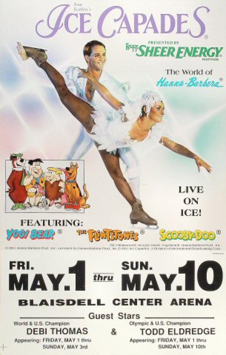 Ice Capades Vintage Concert Poster from Blaisdell Arena, May 1, 1991 at ...