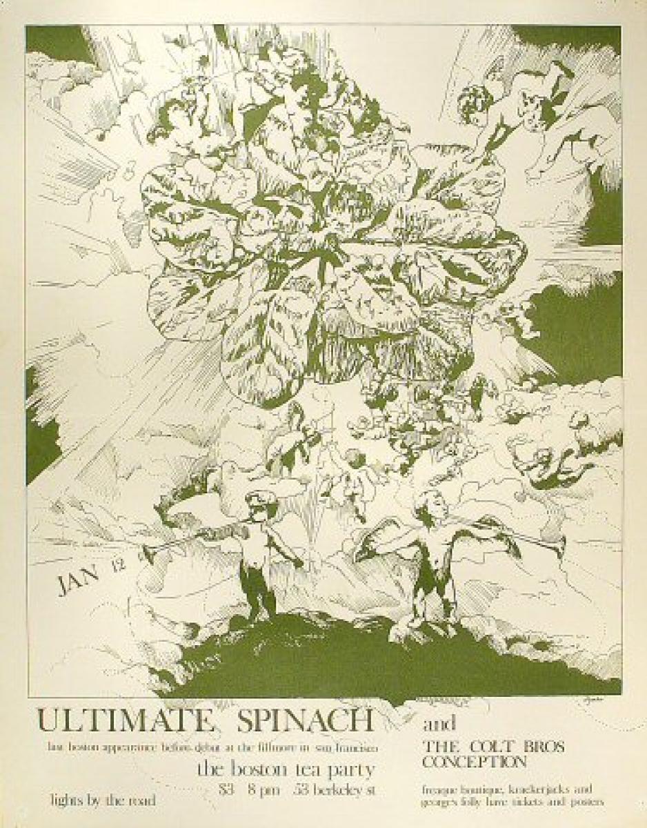 Ultimate Spinach Vintage Concert Poster from Boston Tea Party, Jan 12 ...