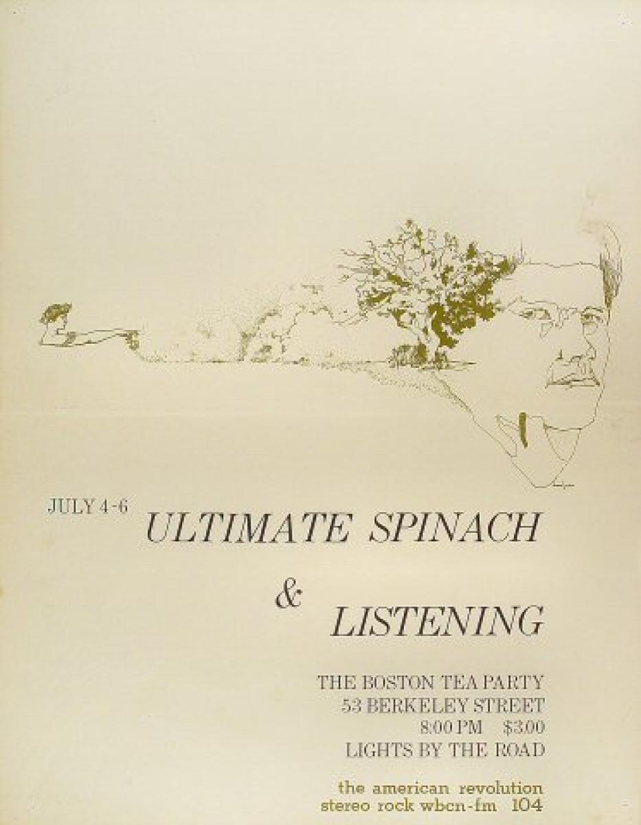 Ultimate Spinach Vintage Concert Poster from Boston Tea Party, Jul 4 ...