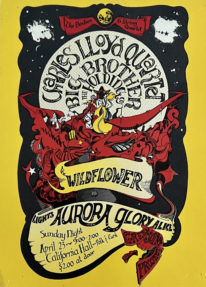 Charles Lloyd Quartet Vintage Concert Handbill from California Hall ...