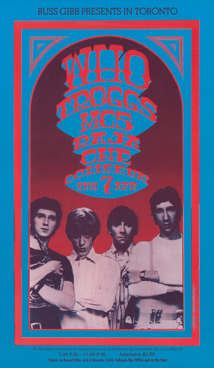 The Who Vintage Concert Poster from Canadian National Exhibit Coliseum ...