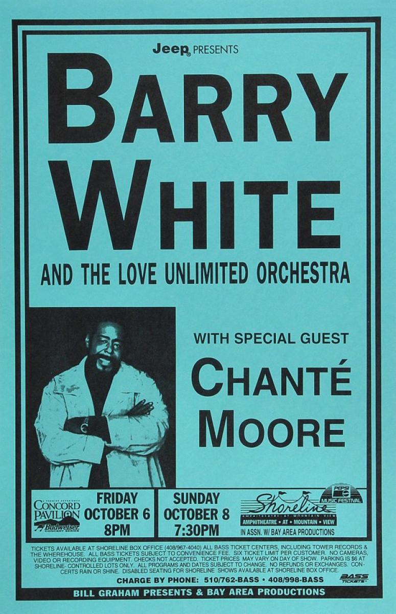 Barry White & the Love Unlimited Orchestra Vintage Concert Poster from ...