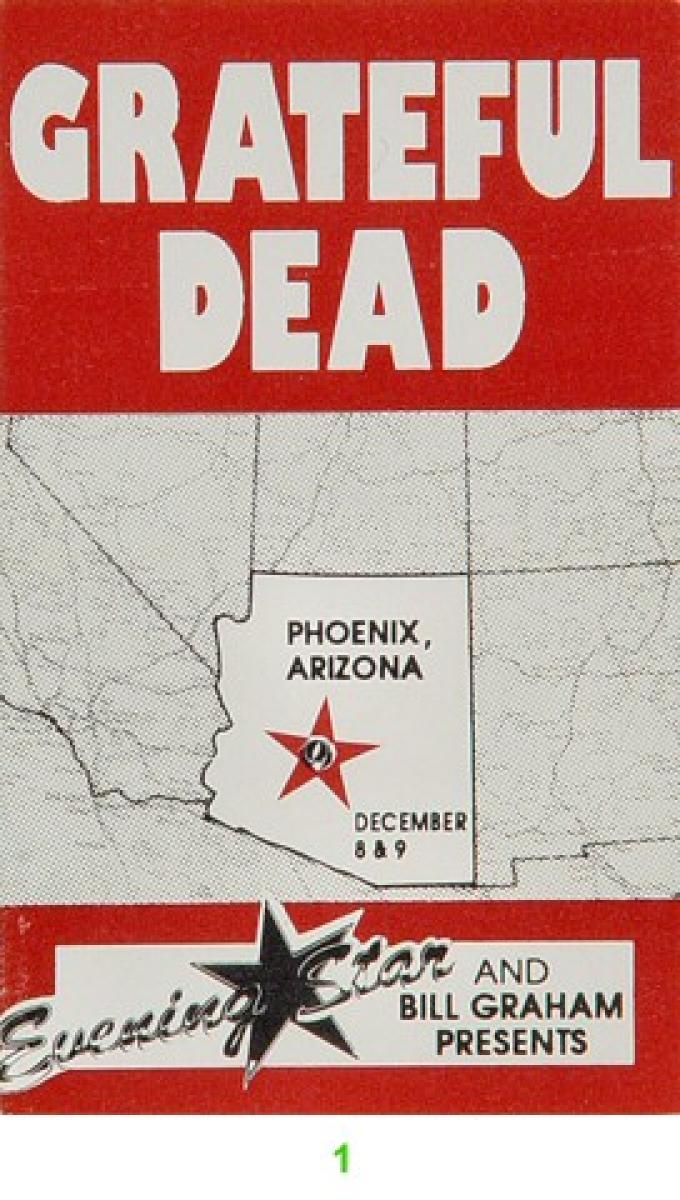 Grateful Dead Laminate from Compton Terrace, Dec 8, 1990 at Wolfgang's