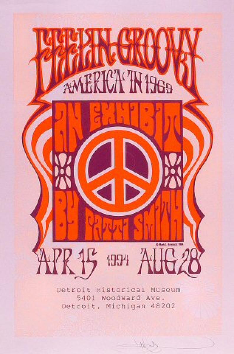 Patti Smith Vintage Concert Poster from Detroit Historical Museum, Apr ...