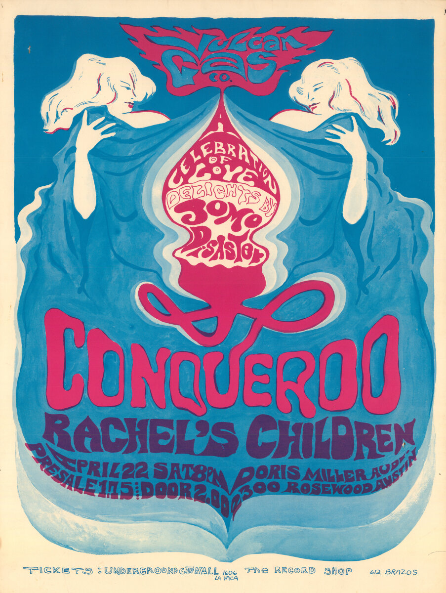 Conqueroo Vintage Concert Poster from Doris Miller Auditorium, Apr 22 ...