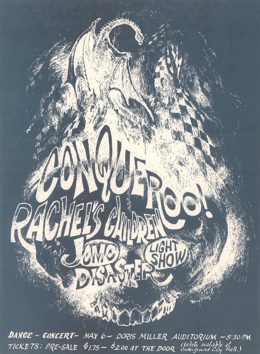 Conqueroo Vintage Concert Handbill from Doris Miller Auditorium, May 6 ...