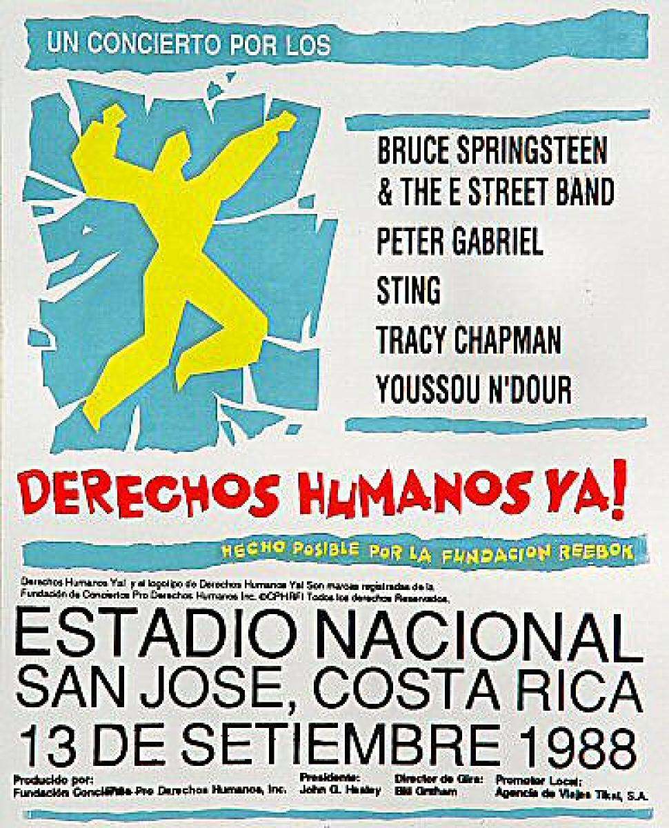 Amnesty International Benefit Sticker from Estadio Nacional, Sep 13 ...