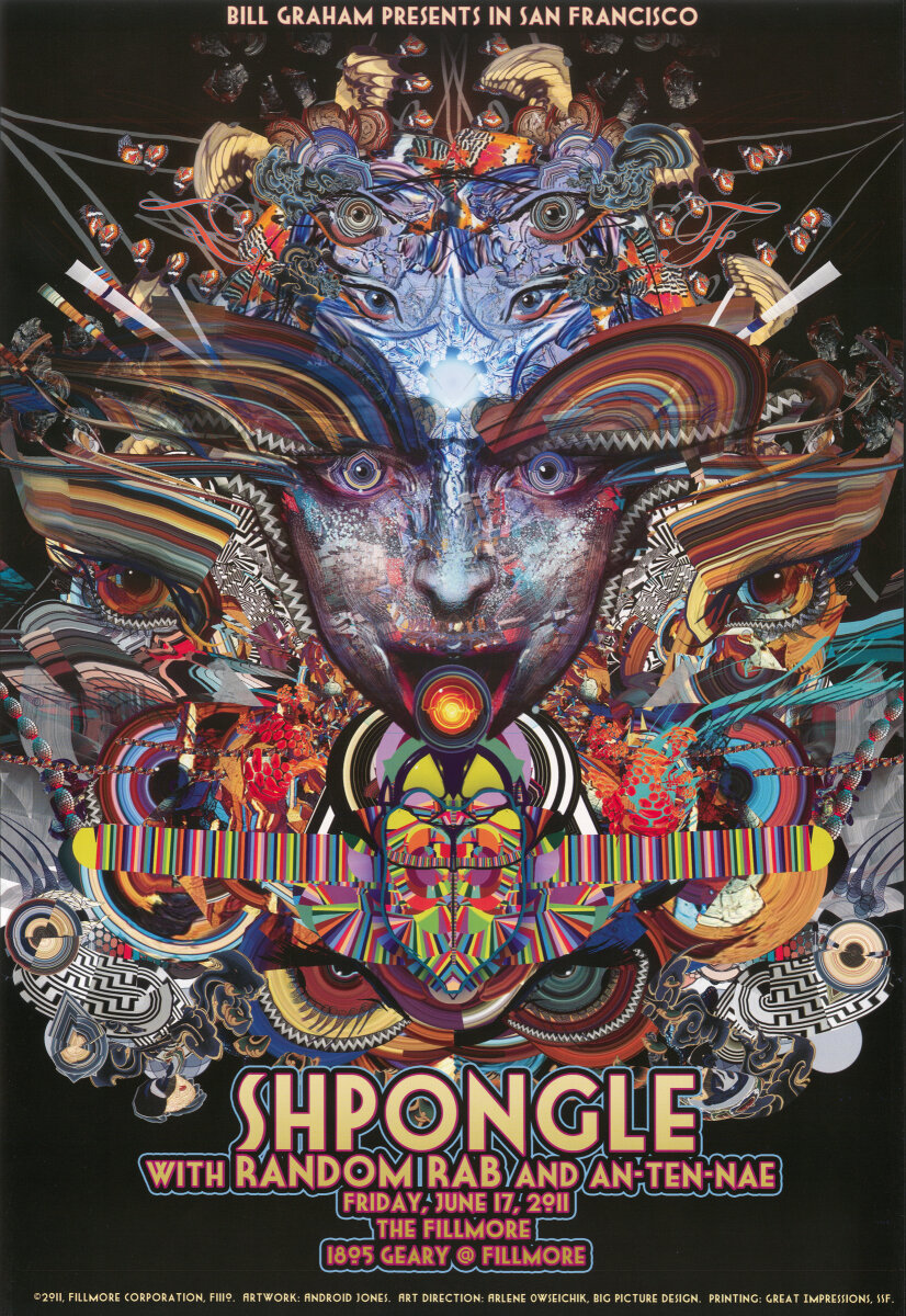 Shpongle Vintage Concert Poster from Fillmore, Jun 17, 2011 at Wolfgang's