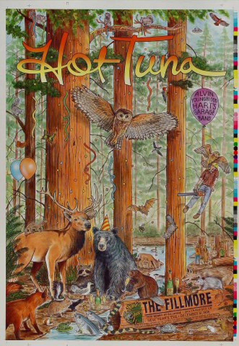 Hot Tuna Vintage Concert Proof from Fillmore Auditorium, Dec 31, 1996 ...