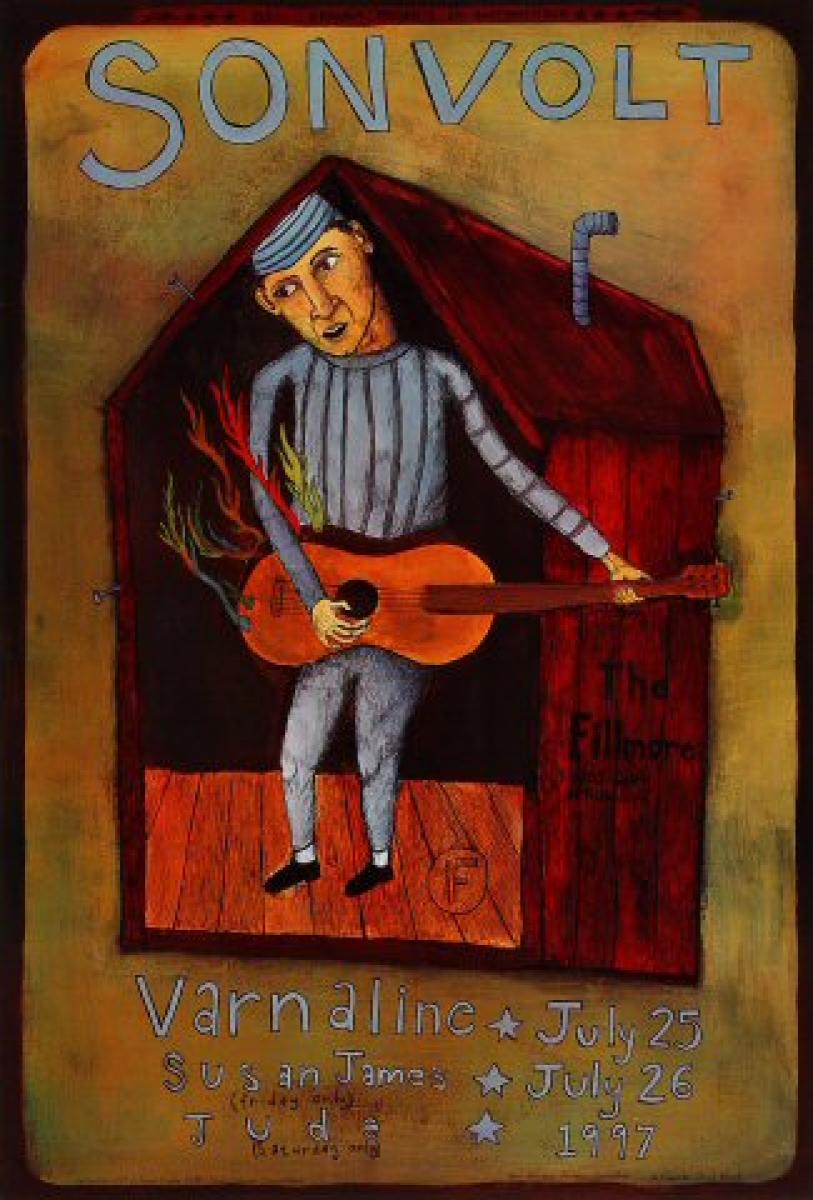 Son Volt Vintage Concert Poster from Fillmore Auditorium, Jul 25, 1997 ...