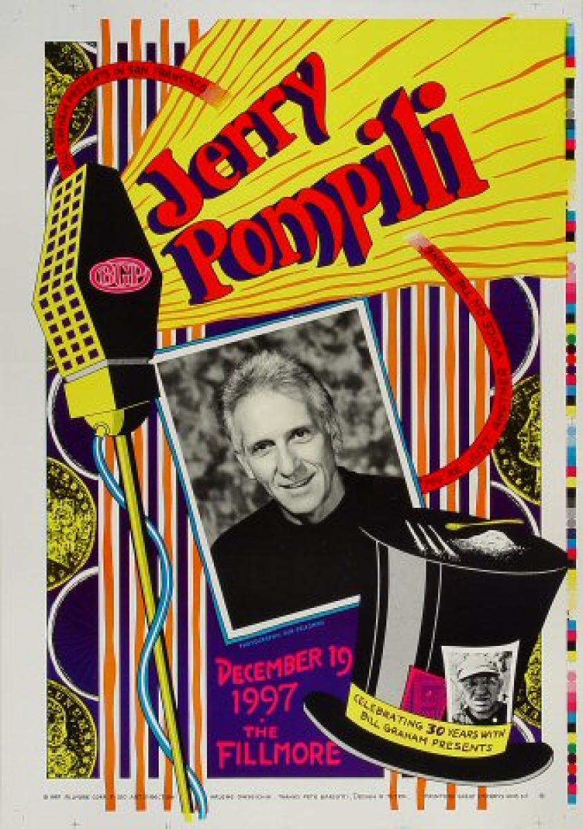 Jerry Pompili Vintage Concert Proof from Fillmore Auditorium, Dec 19 ...