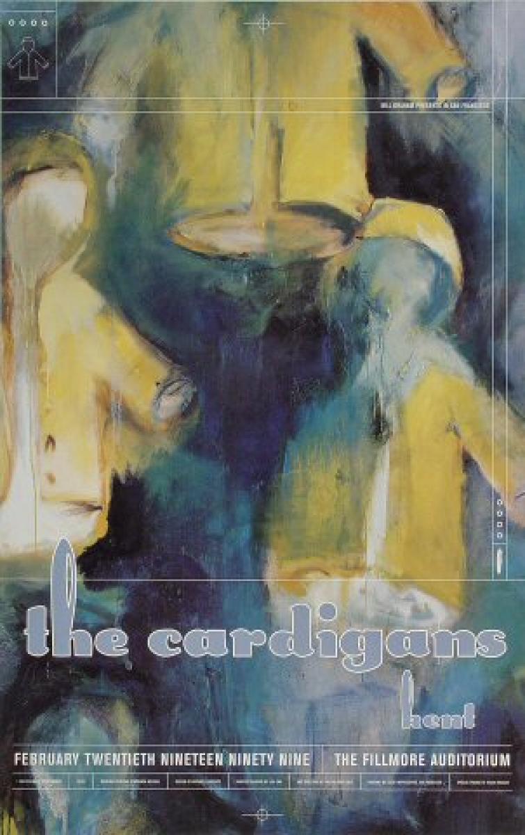 The Cardigans Vintage Concert Poster from Fillmore Auditorium, Feb 20 ...