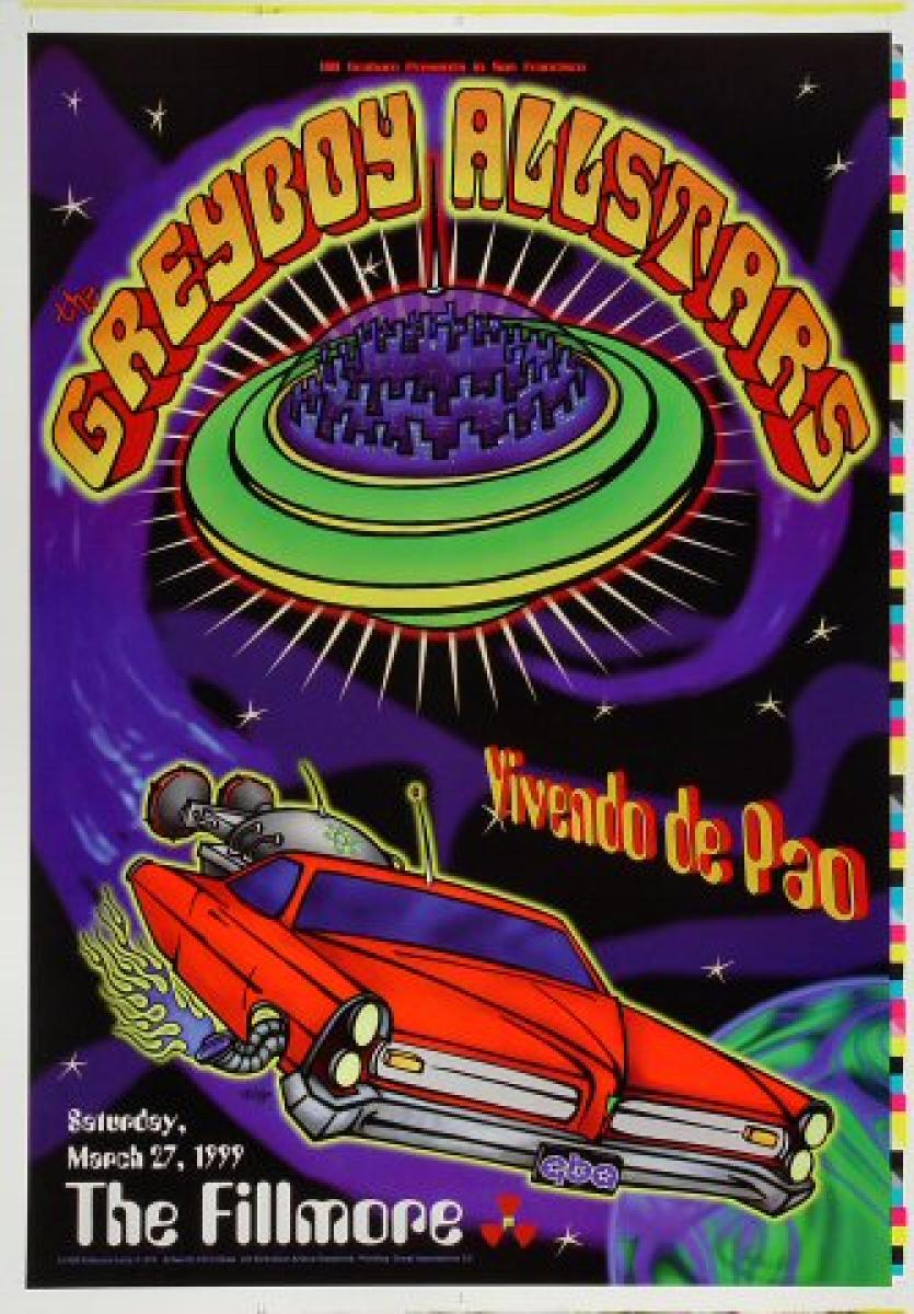 Greyboy Allstars Vintage Concert Proof from Fillmore Auditorium, Mar 27 ...