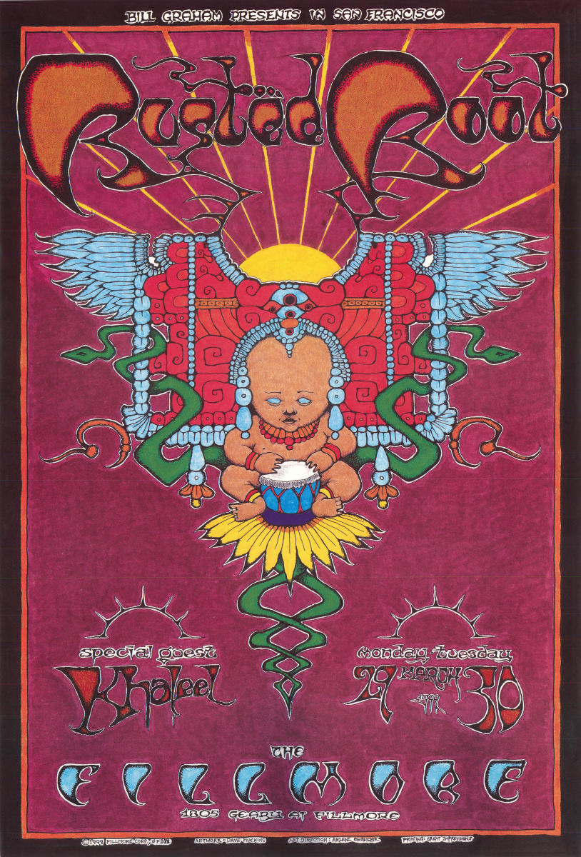 Rusted Root Vintage Concert Poster from Fillmore Auditorium, Mar 29 ...