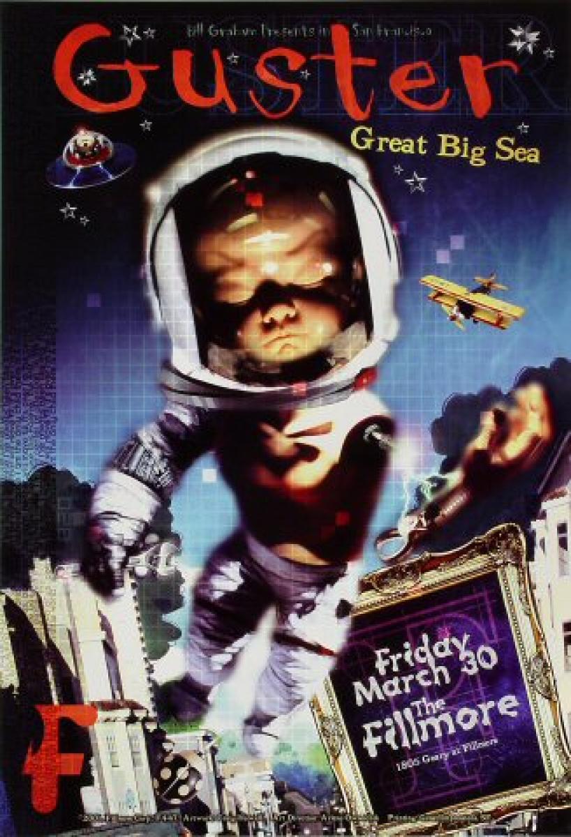 Guster Vintage Concert Poster from Fillmore Auditorium, Mar 30, 2001 at ...
