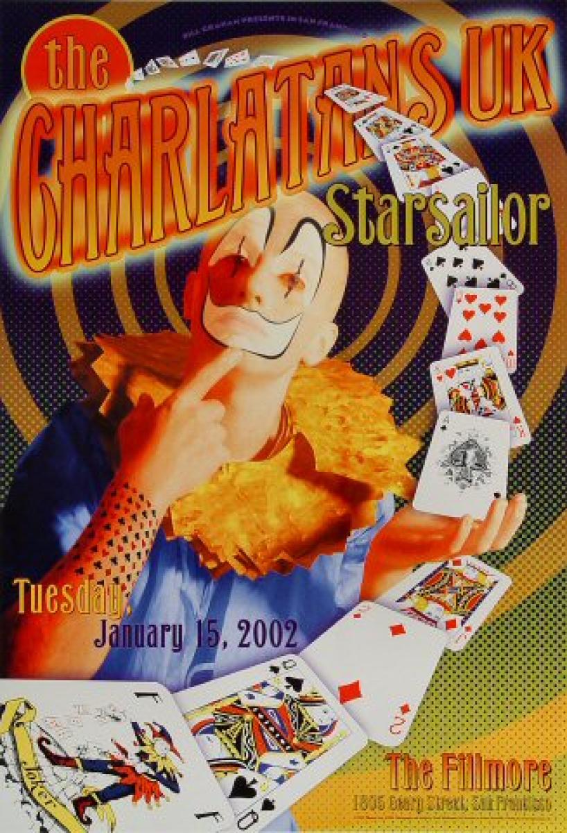 The Charlatans UK Vintage Concert Poster from Fillmore Auditorium, Jan ...