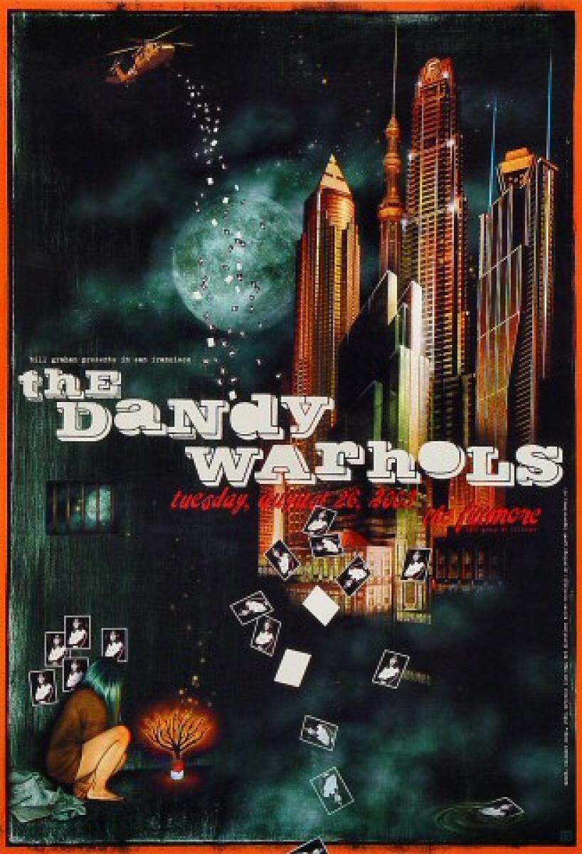 The Dandy Warhols Vintage Concert Poster from Fillmore Auditorium, Aug ...
