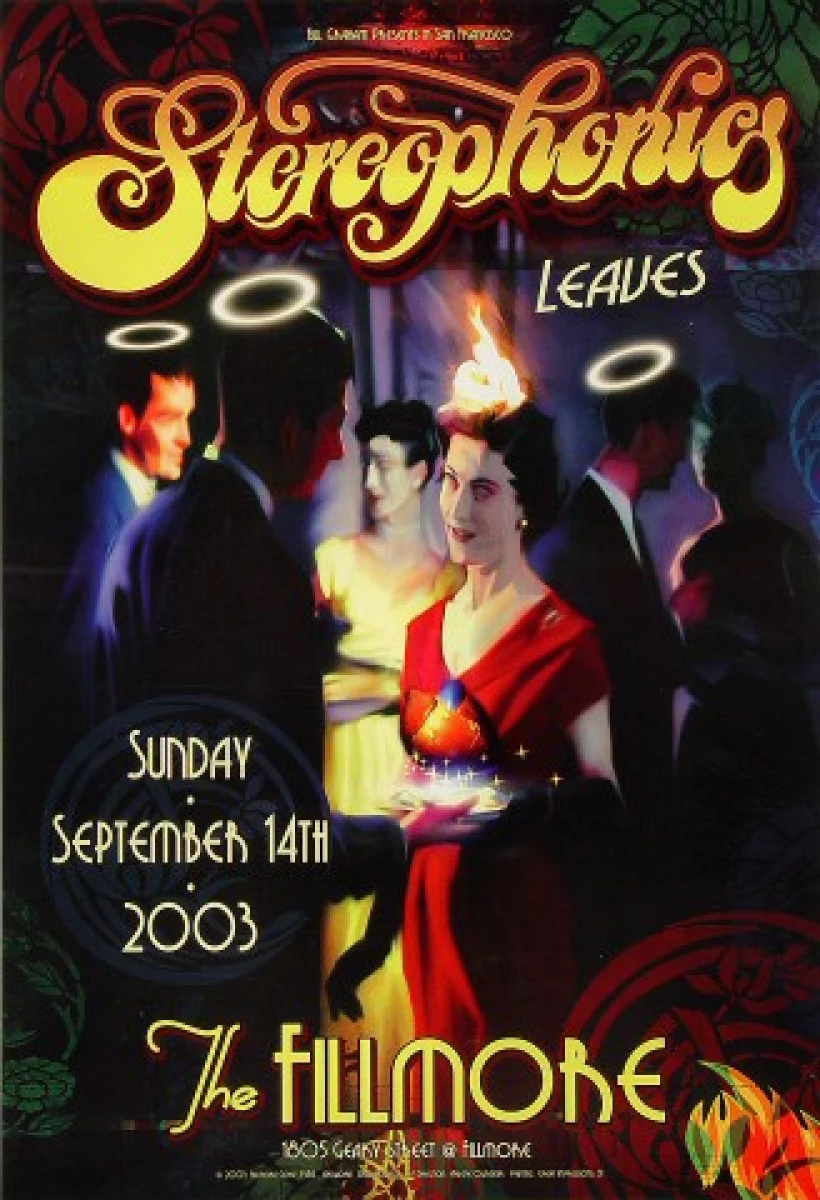 Stereophonics Vintage Concert Poster from Fillmore Auditorium, Sep 14 ...