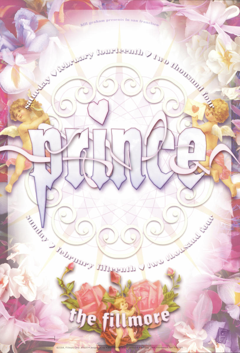 Prince Vintage Concert Poster from Fillmore Auditorium, Feb 14, 2004 at ...