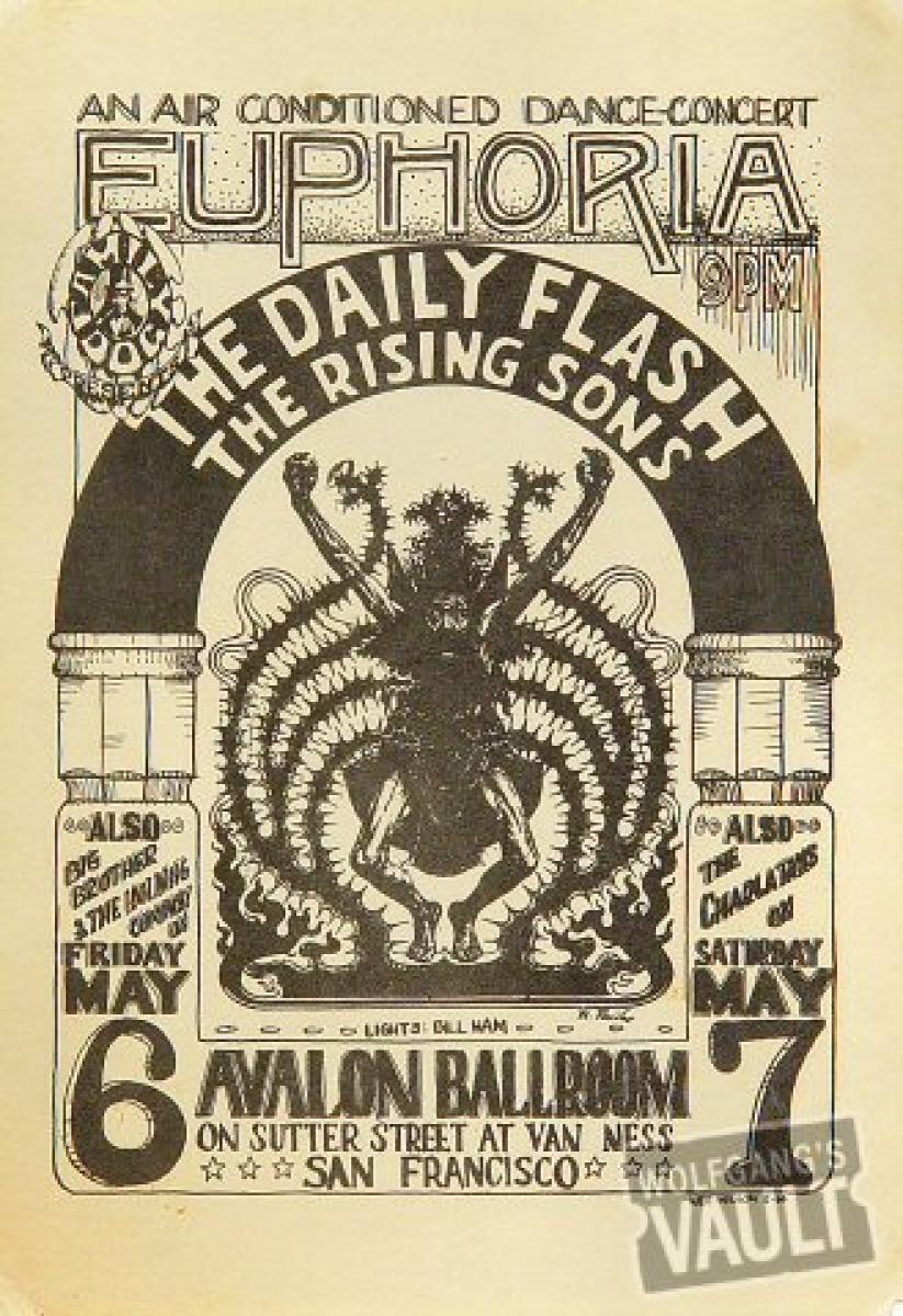 The Daily Flash Vintage Concert Handbill from Avalon Ballroom, May 6 ...