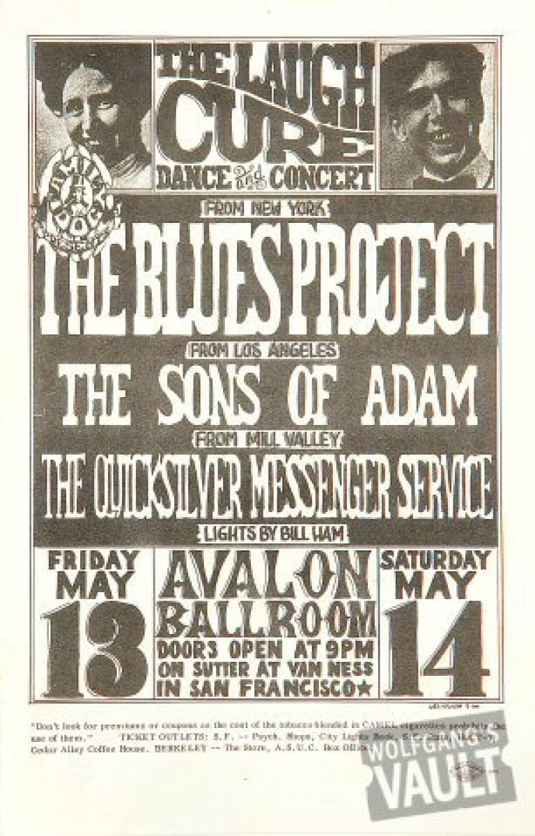 The Blues Project Vintage Concert Handbill from Avalon Ballroom, May 13 ...