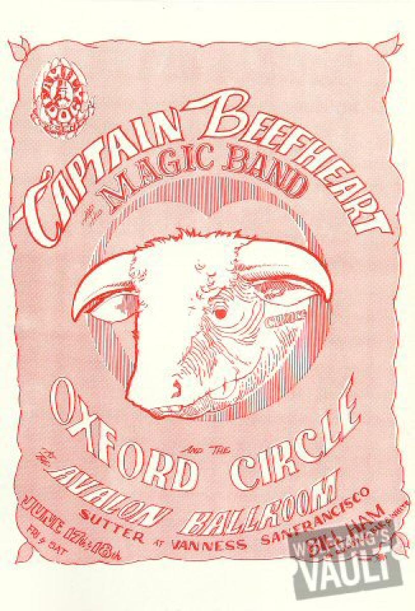 Captain Beefheart & The Magic Band Vintage Concert Handbill from Avalon ...