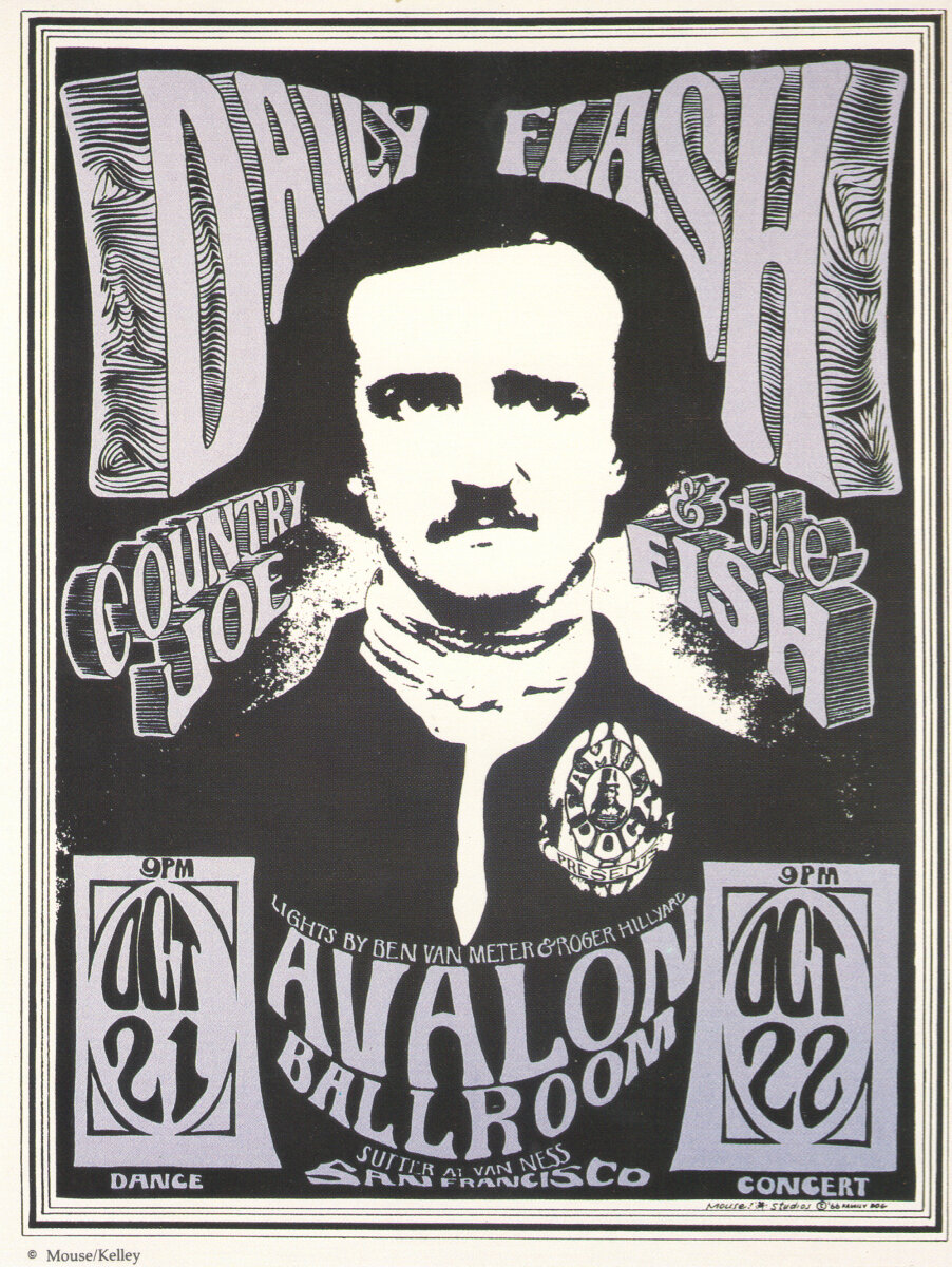 The Daily Flash Vintage Concert Postcard from Avalon Ballroom, Oct 21 ...