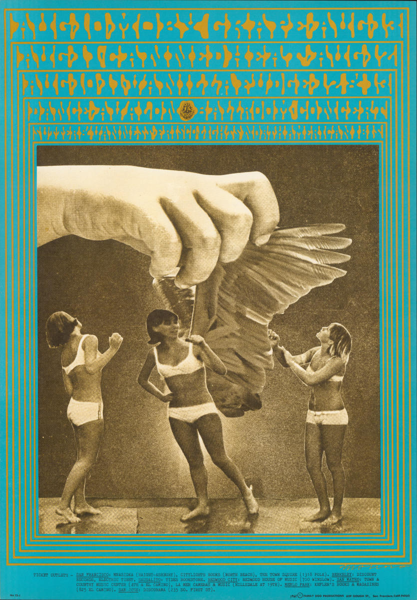 Moby Grape Vintage Concert Poster from Avalon Ballroom, Aug 10, 1967 at ...