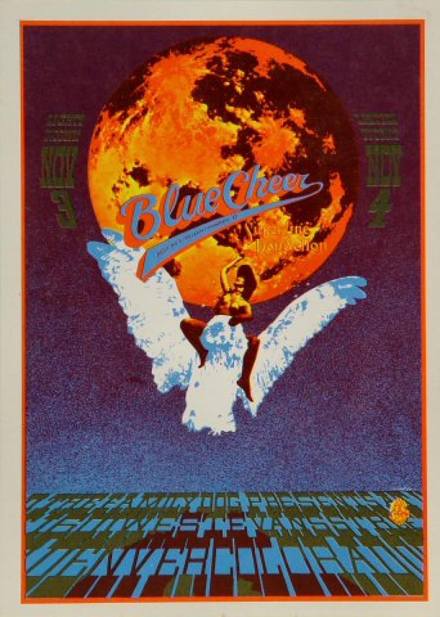 Blue Cheer Vintage Concert Postcard from Denver Dog, Nov 3, 1967 at ...
