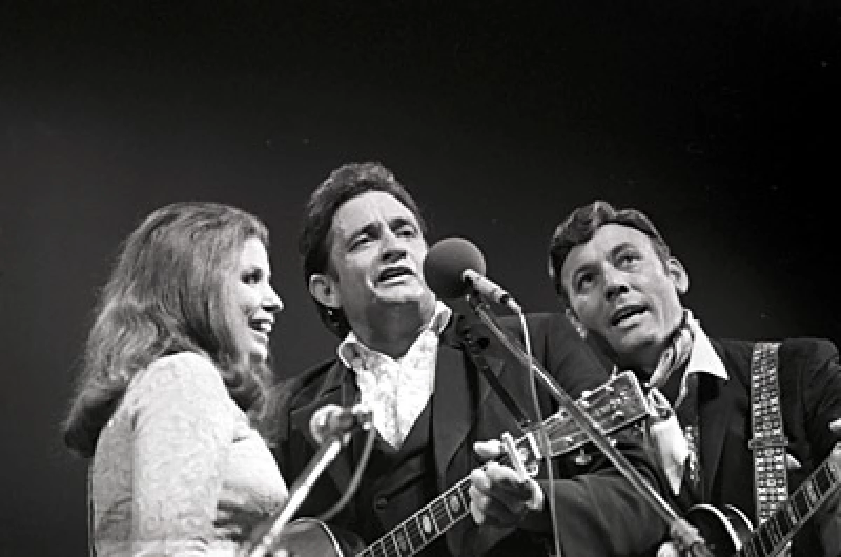 Johnny Cash Vintage Concert Photo Fine Art Print from Festival Field ...