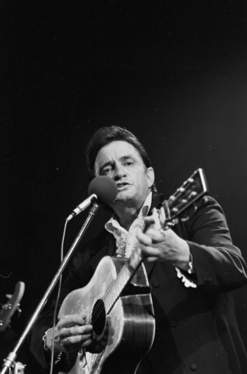 Johnny Cash Vintage Concert Photo Fine Art Print from Festival Field ...