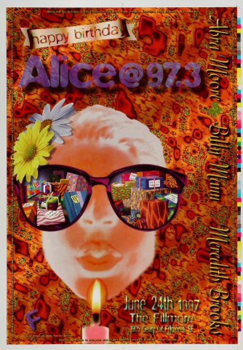 Abra Moore Vintage Concert Proof from Fillmore Auditorium, Jun 24, 1997 ...