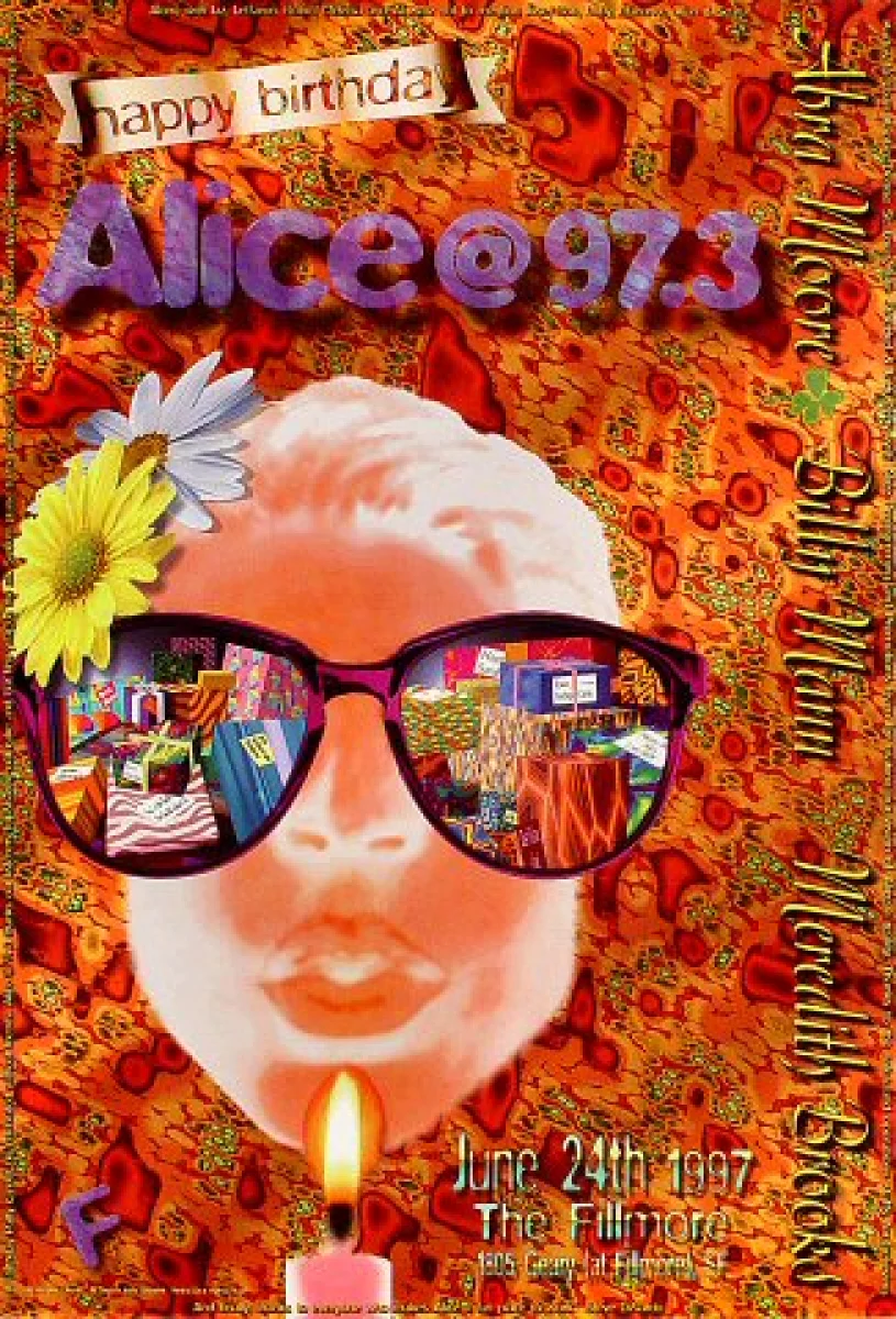 Abra Moore Vintage Concert Poster from Fillmore Auditorium, Jun 24 ...