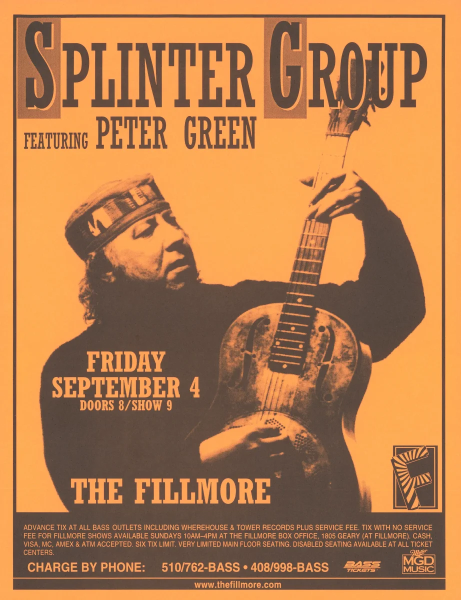 Splinter Group Vintage Concert Poster from Fillmore Auditorium, Sep 4 ...