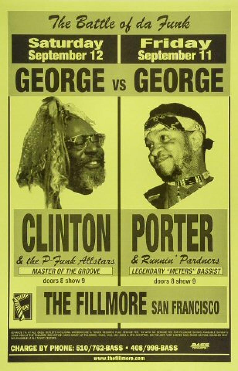 George Clinton & the P-Funk All-Stars Vintage Concert Poster from ...
