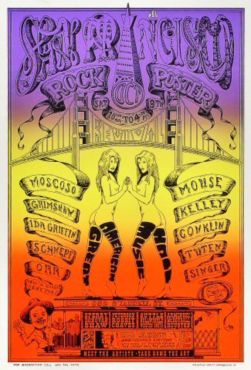 SF Rock Poster Revival Show Vintage Concert Poster from Great American ...