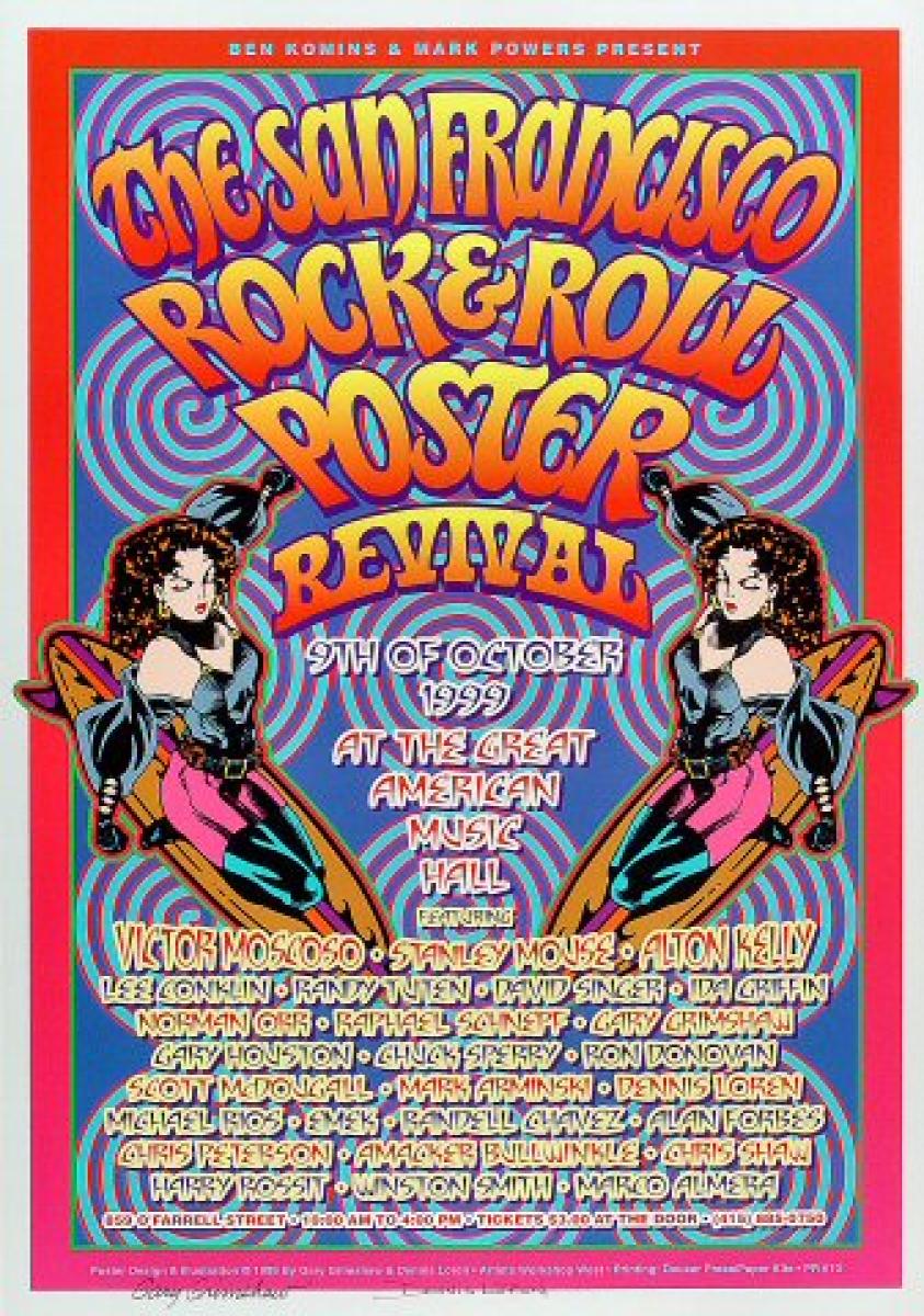 SF Rock Poster Revival Show Vintage Concert Poster from Great American ...
