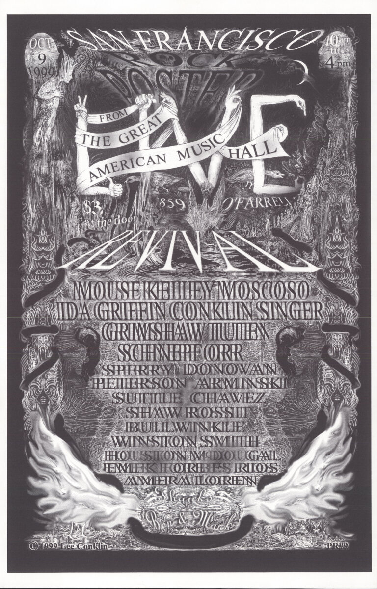 Mouse Kelly Vintage Concert Poster from Great American Music Hall, Oct ...