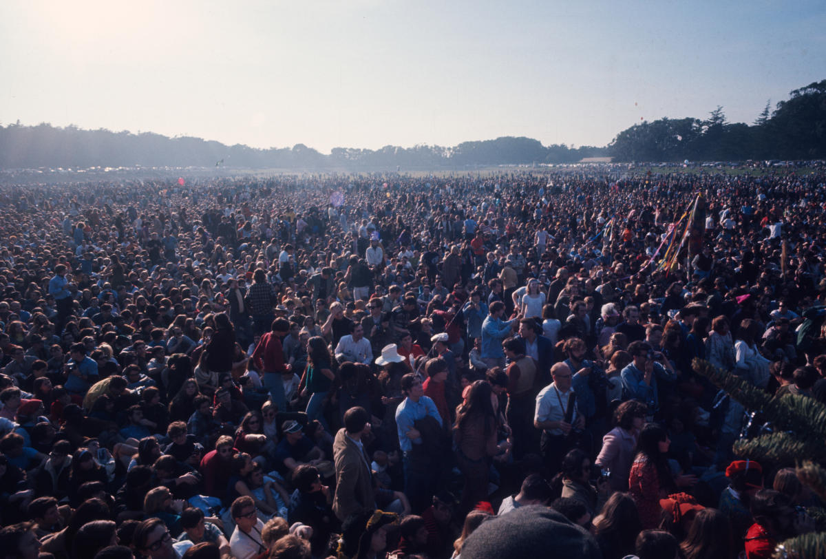 Human Be-In Vintage Concert Photo Fine Art Print at Wolfgang's