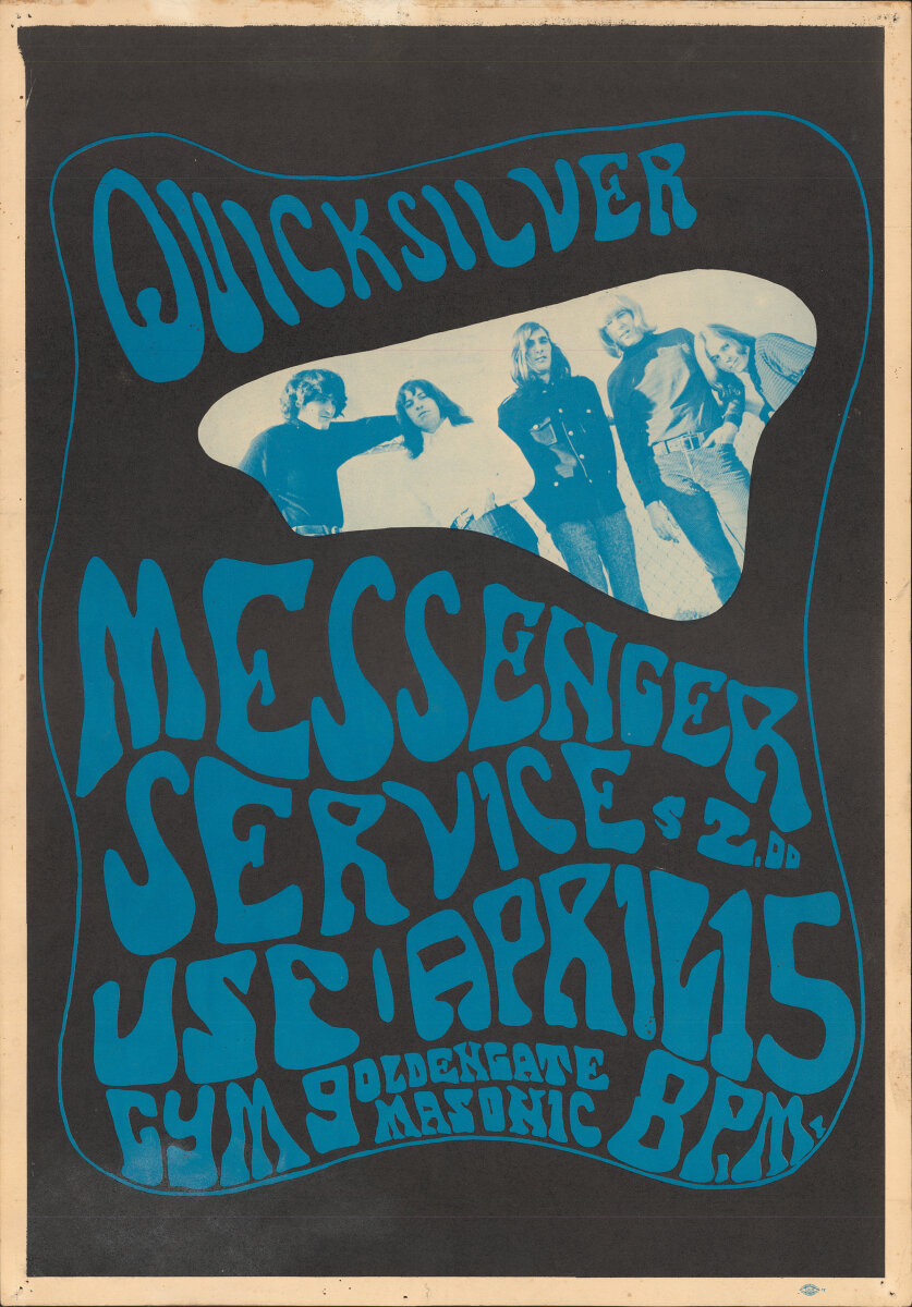Quicksilver Messenger Service Vintage Concert Poster from Golden Gate ...