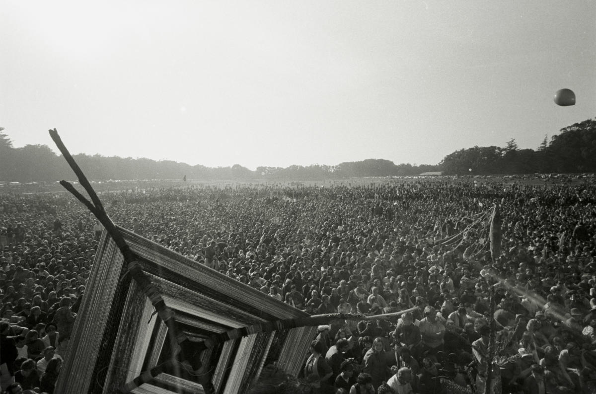 Crowd Vintage Concert Photo Fine Art Print from Polo Fields, Golden ...