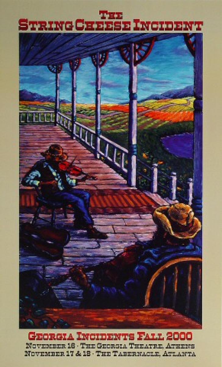 String Cheese Incident Vintage Concert Poster from Georgia Theatre, Nov ...
