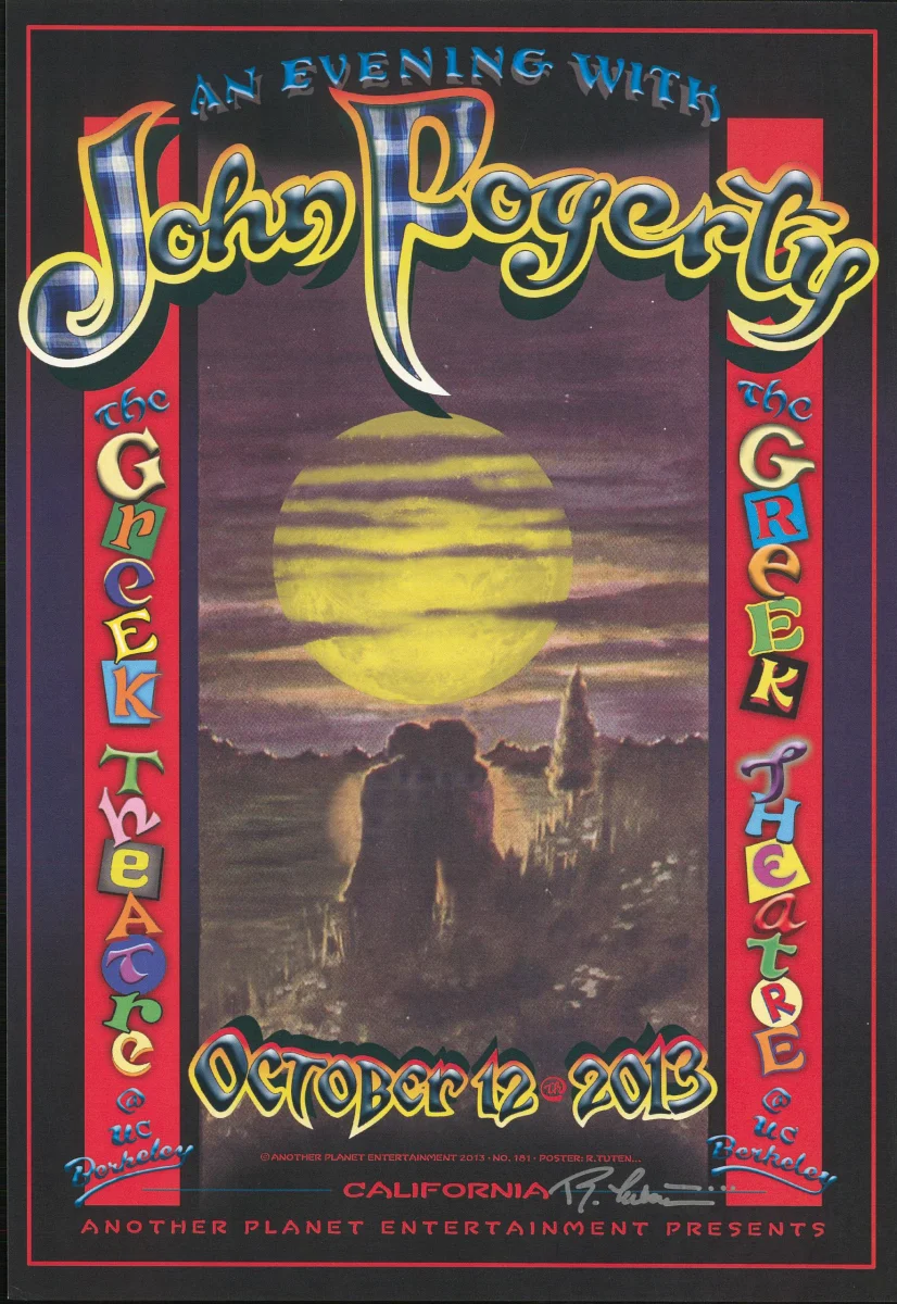 John Fogerty Vintage Concert Handbill from Greek Theatre, Aug 12, 2013 ...