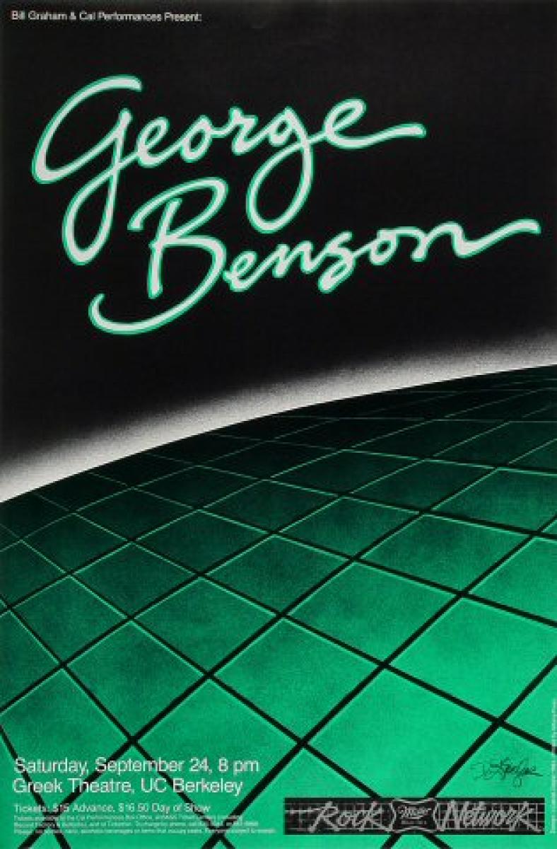 George Benson Vintage Concert Poster from Greek Theatre, Sep 24, 1983 ...