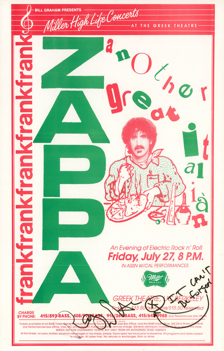 Frank Zappa Poster
