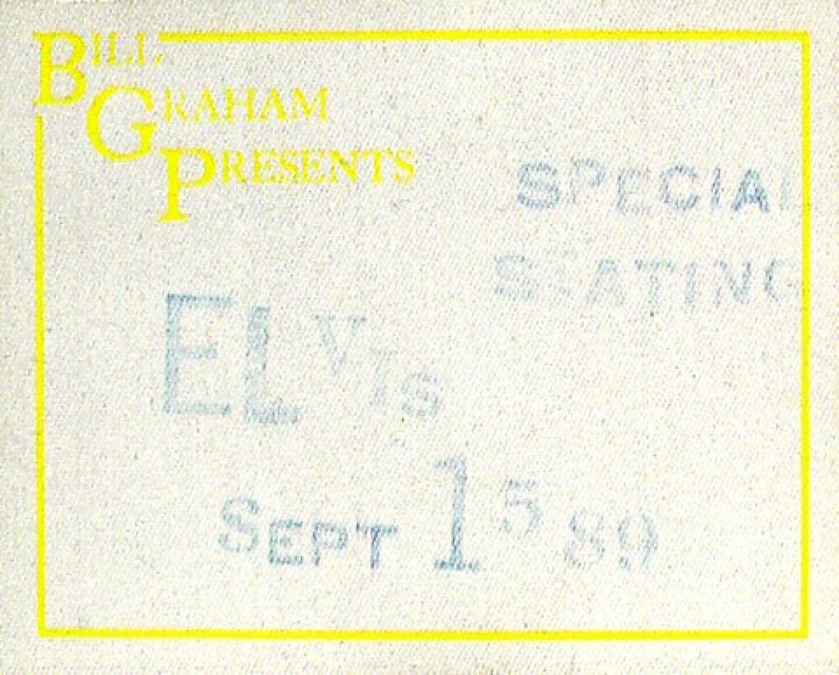 Elvis Costello Backstage Pass from Greek Theatre, Sep 15, 1989 at ...