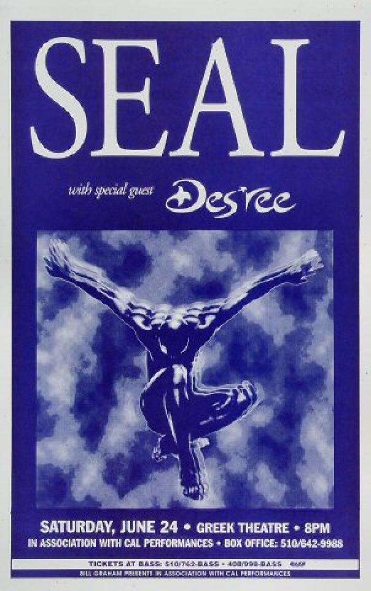 Seal Vintage Concert Poster from Greek Theatre, Jun 24, 1995 at Wolfgang's