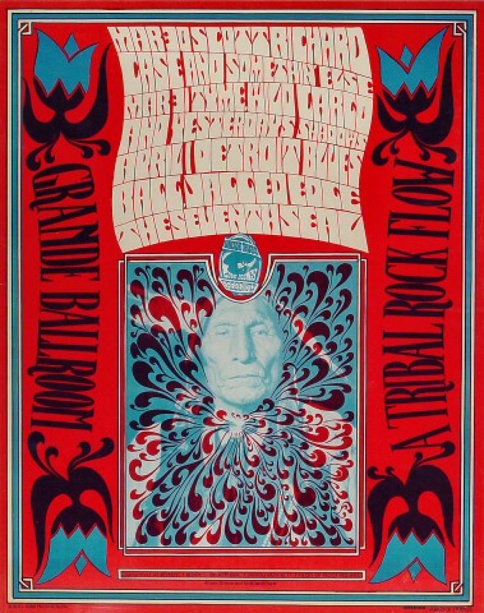 Scott Richard Case Vintage Concert Poster from Grande Ballroom, Mar 30 ...