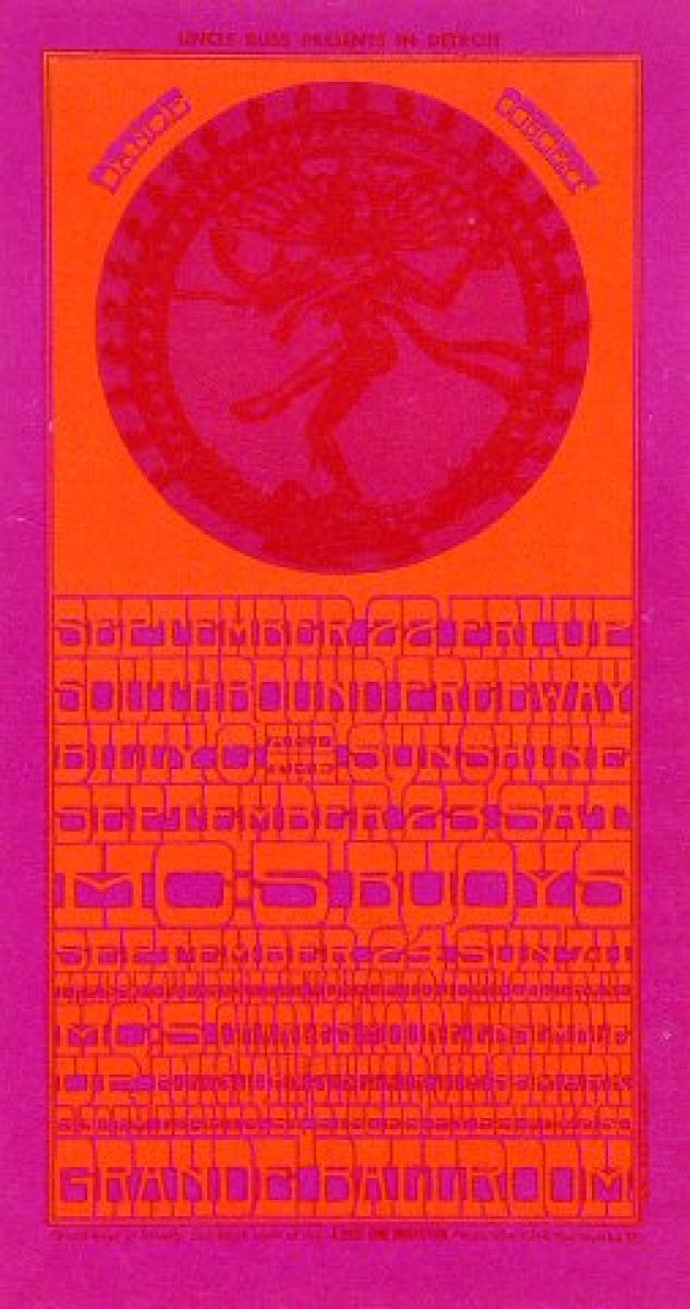 Southbound Freeway Vintage Concert Handbill from Grande Ballroom, Sep ...